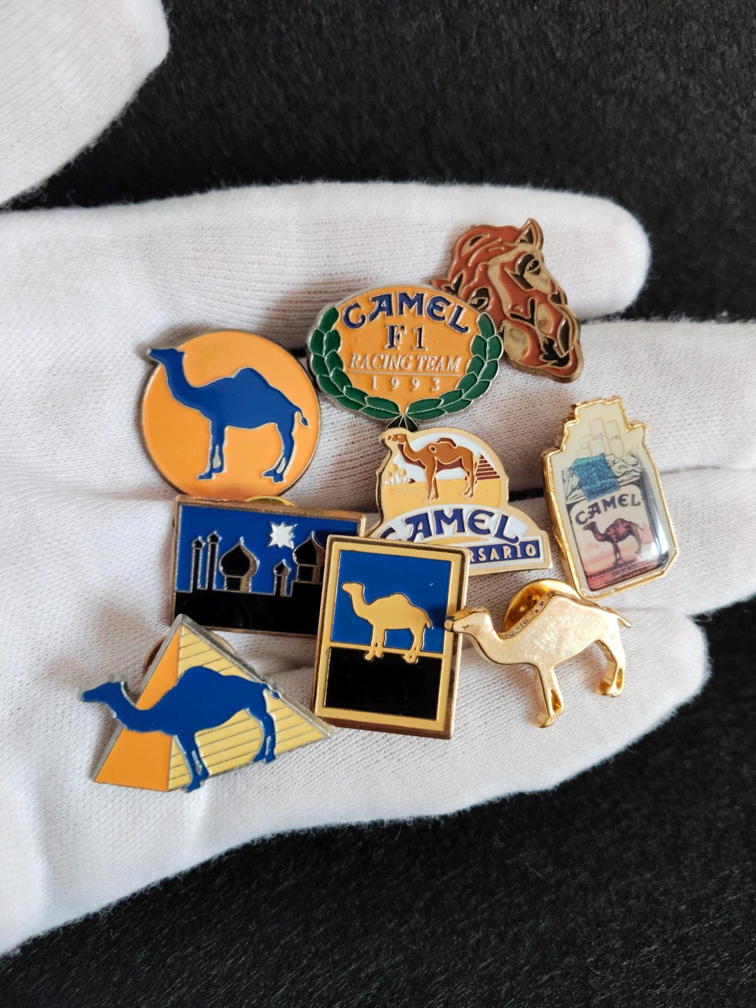 Lot of 9 Original Camel Pins. New Collectible Pins in Excellent ...