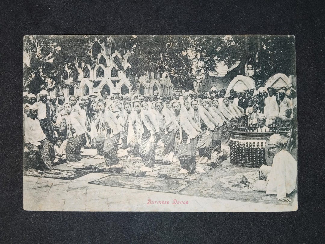 Postcard Asia. Burma.burmese Dance Types Folklore Costume Burma Myanmar ...