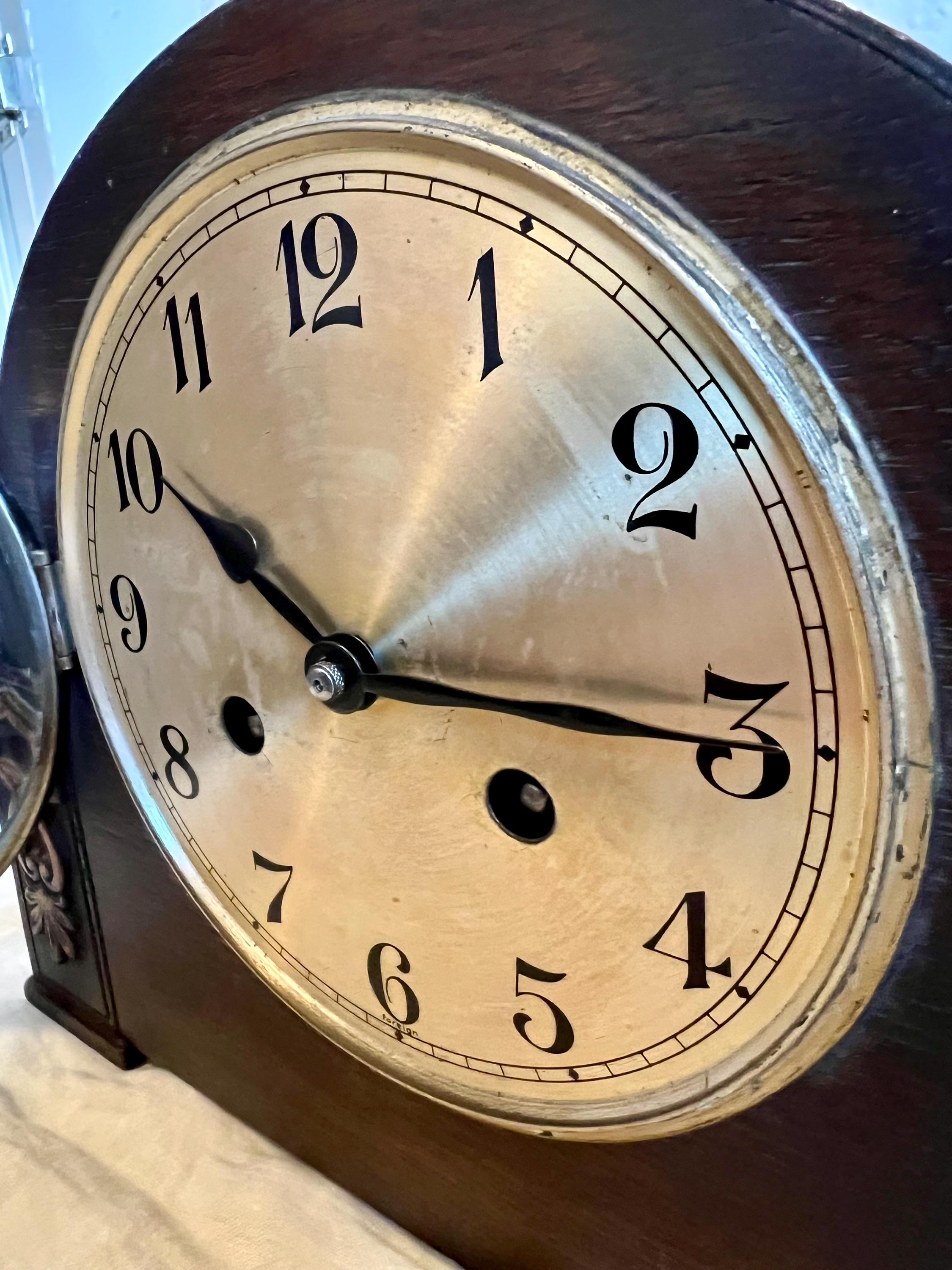 1920s Smiths Enfield Oak Mantel Clock Nonworking, for Parts or Repair ...