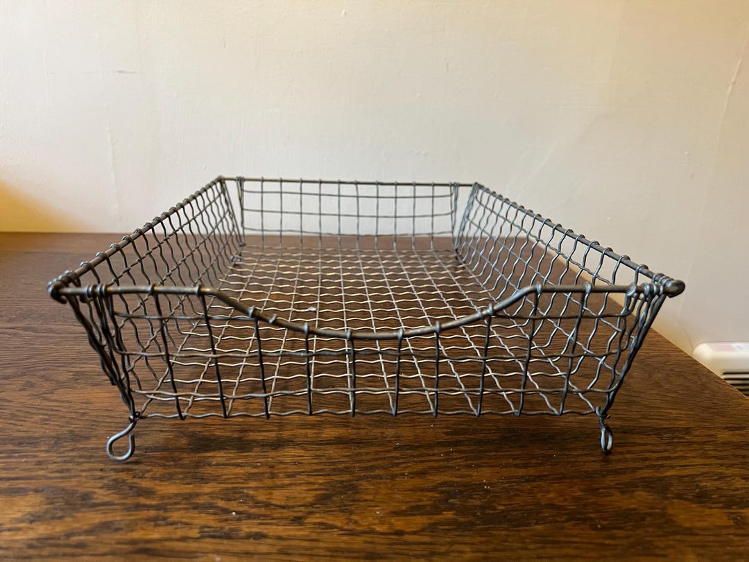 Large Vintage Wire Footed Inbox/outbox Letter Tray - Etsy
