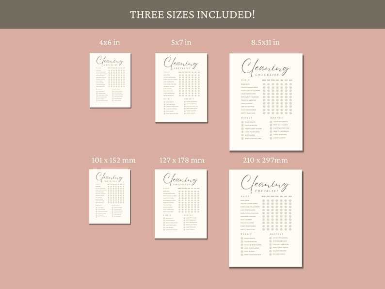 Editable Weekly Cleaning Checklist | Cleaning Schedule Printable Canva ...