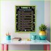 Gamer Evening Schedule - Video Game Evening Schedule - CANVA TEMPLATE ...
