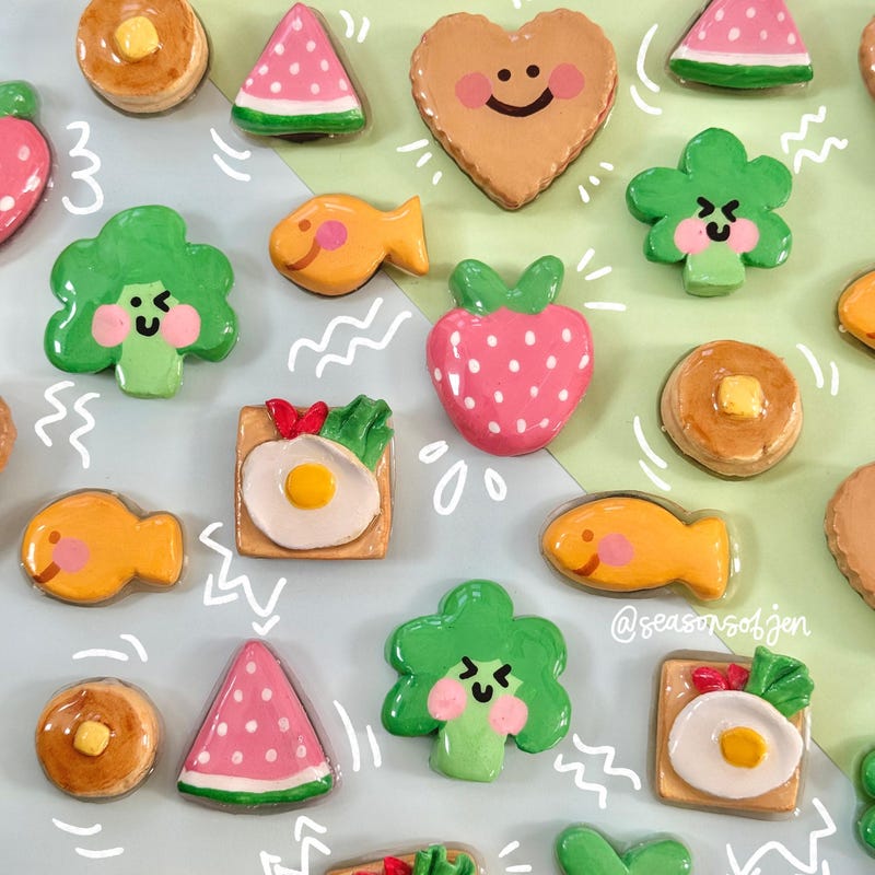 Clay Magnets - Etsy