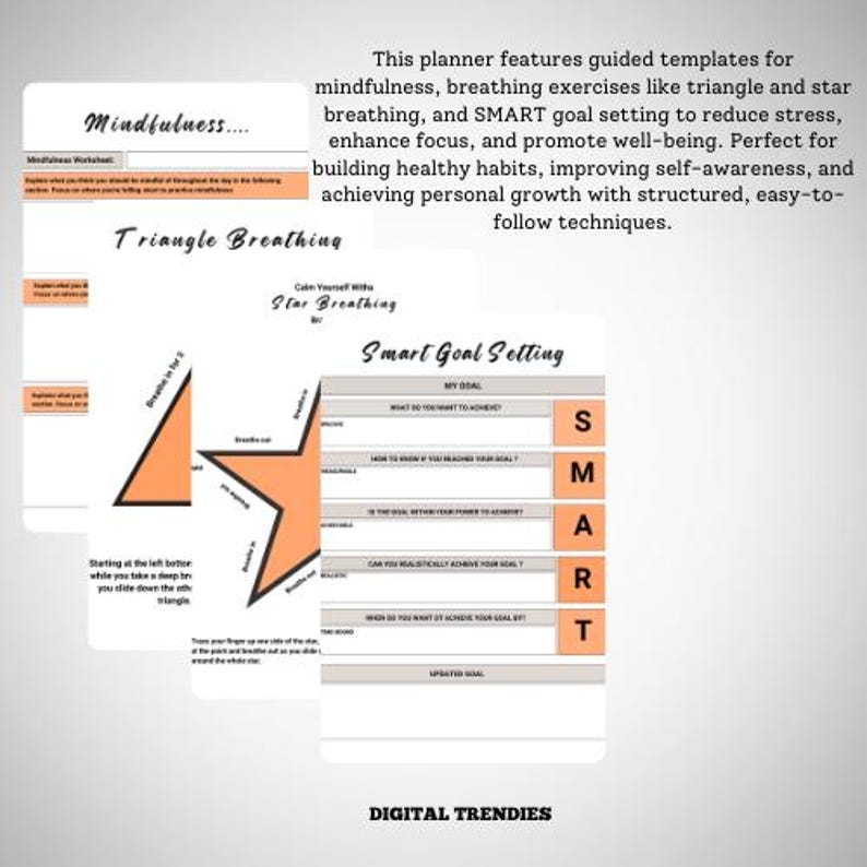 Mental Burnout Planner, Mindfulness Workbook (digital) - Etsy