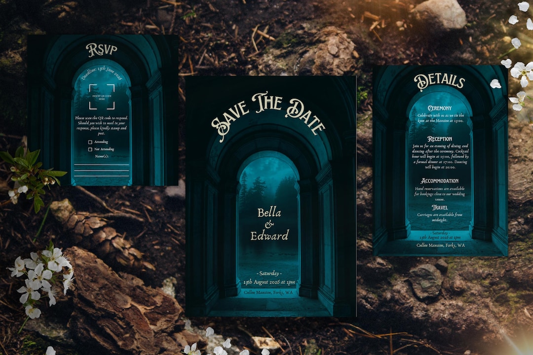 Twilight Saga Wedding Theme Digital Invitation, Instant Digital ...