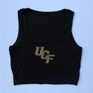UCF Knights Black Crop Tank - Etsy