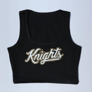 UCF Knights Black Crop Tank - Etsy