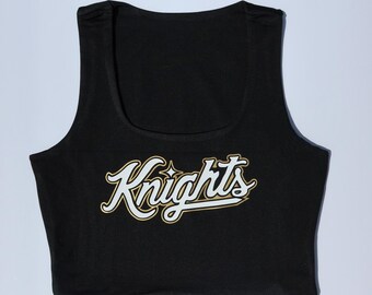 UCF Knights Black Crop Tank - Etsy