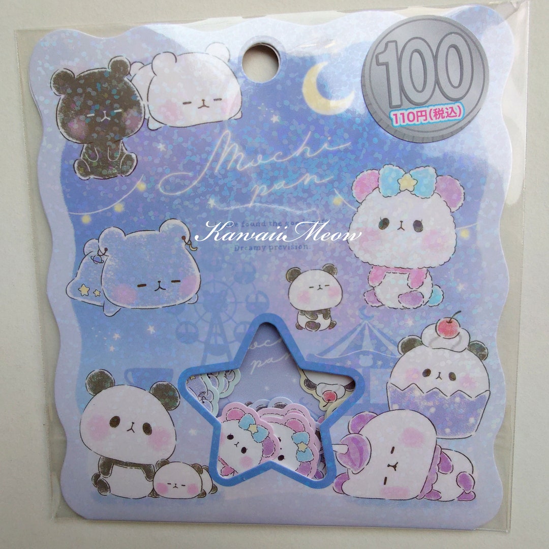 Kamio Japan Sticker Flakes - Cute Pandas - 21 Pieces (212720) - Etsy