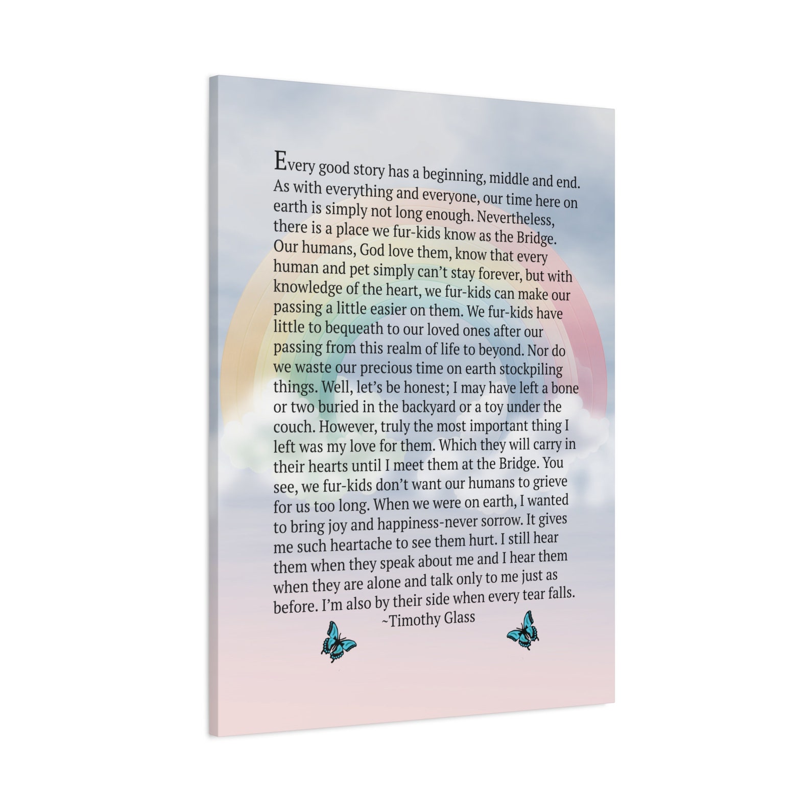 The Bridge Story by Timothy Glass Matte Canvas - Etsy