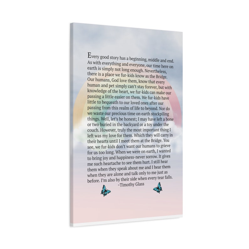 The Bridge Story by Timothy Glass Matte Canvas - Etsy