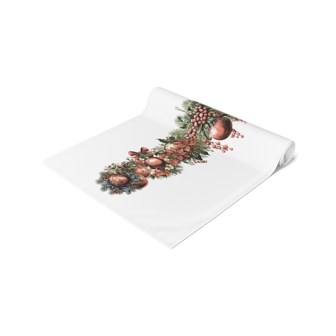 Festive Holiday Table Runner, Christmas Decor, Cotton & Poly Fabric - Etsy