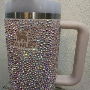 CUSTOM Rhinestone STANLEY 40 OZ Tumbler - Light Pink - Etsy