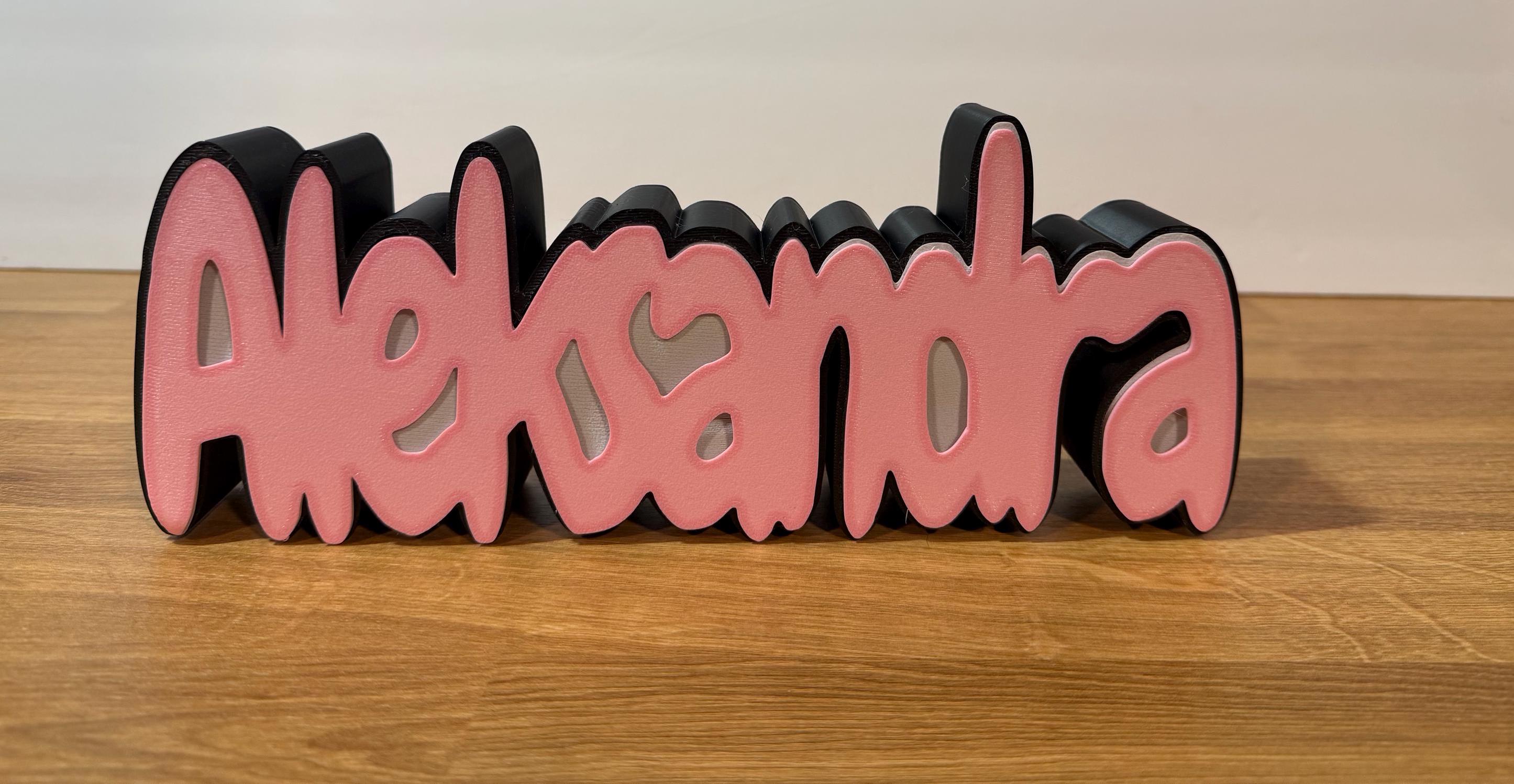 Custom Color Name Lightbox - Etsy