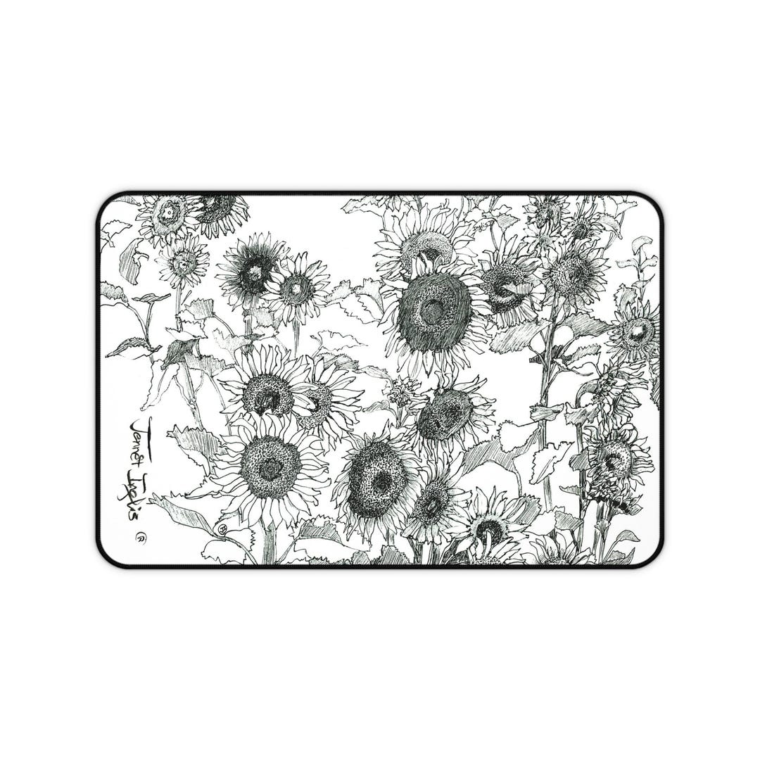Floral Mouse Pad, Flower Bouquet Desk Mat, Hand Drawn Home Office Decor ...