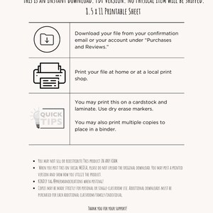 Soccer Daily and Weekly Chore Chart | Landscape 8.5 X11 | Routines ...