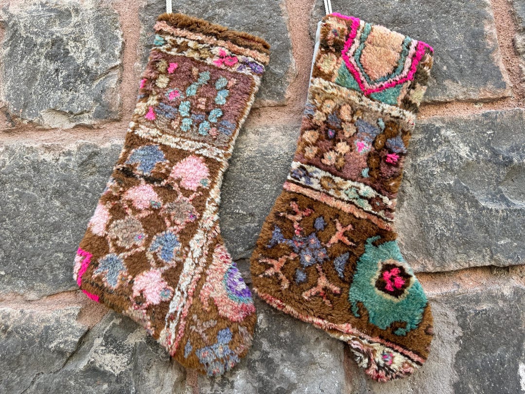 Kilim Rugs Stockings-wall Decor Sock-new Year Stocking-holiday Vintage ...