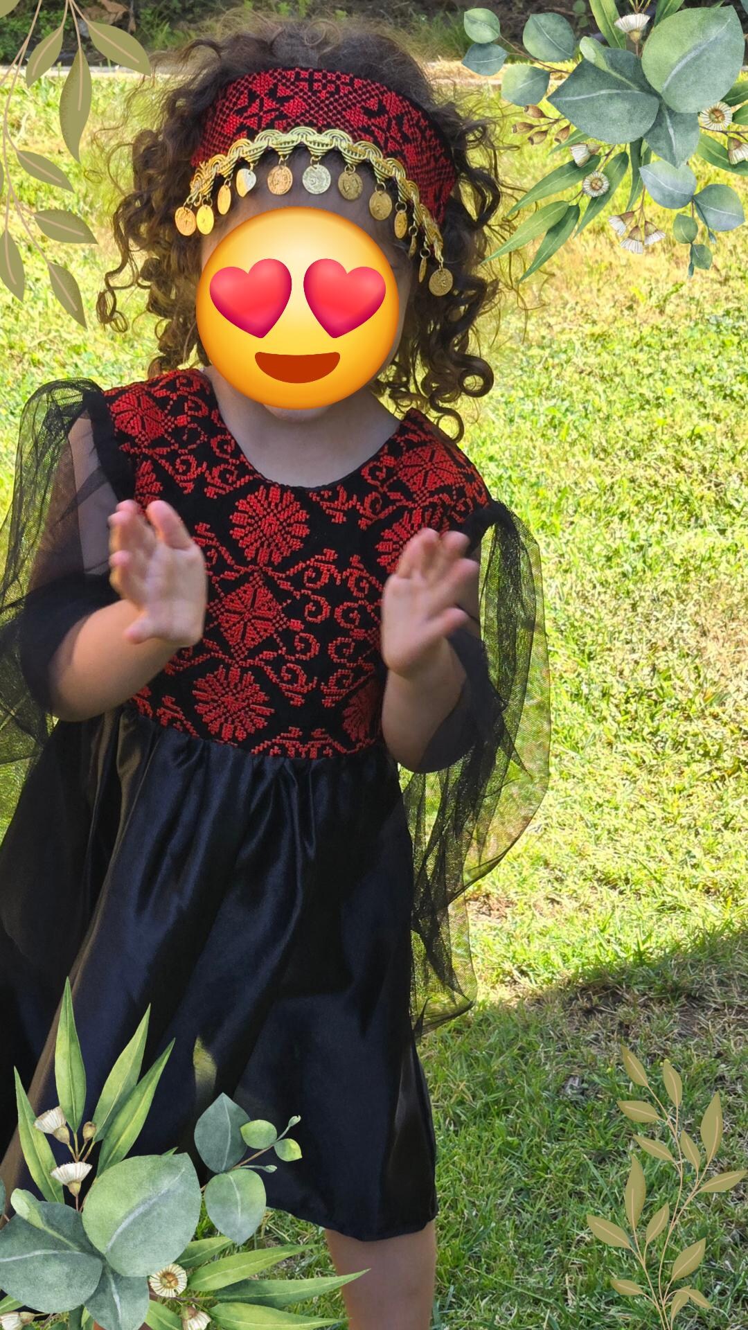 Little Princess Palestinian Tatreez Dress. Girls Palestinen Embroidery ...