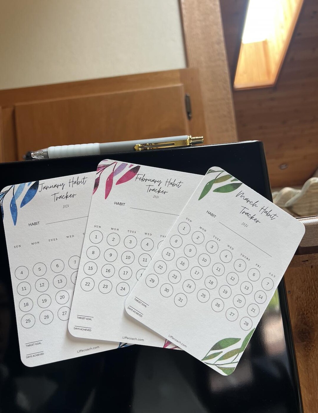 Winter 2026 Habit Tracker Calendar Set – January, February & March ...