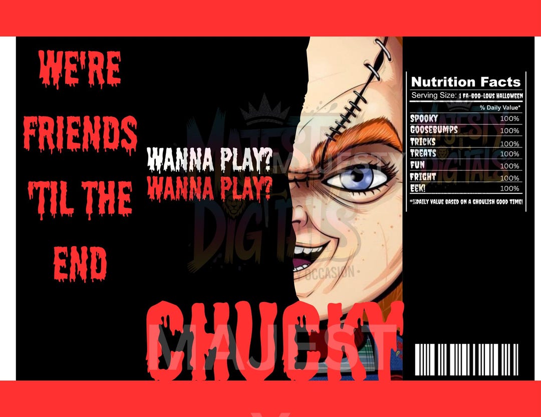 Editable Chucky Chip Bag Label (digital Download) - Etsy Canada