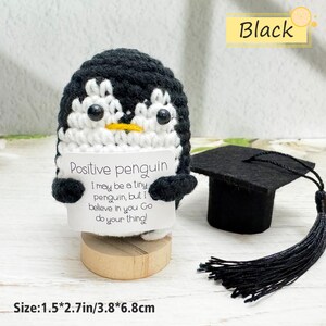 Cute Crochet Penguin With Graduation Cap,positive Penguin,graduation ...