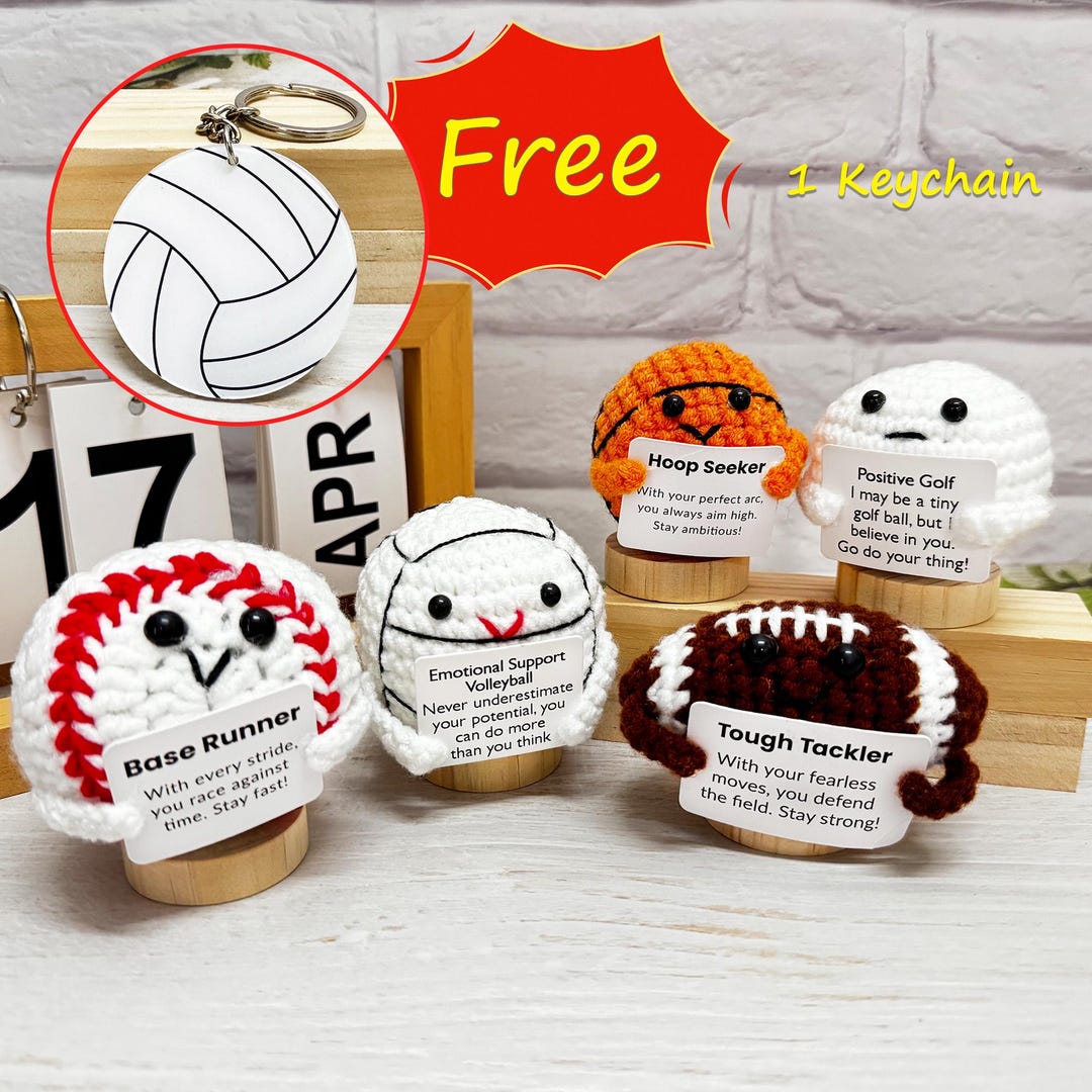 Handmade Crochet Sports Ball Set,basketball/football/volleyball ...