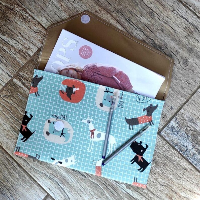 Fabric Document Holder, File Folder, Dog, Handmade, Document Bag - Etsy