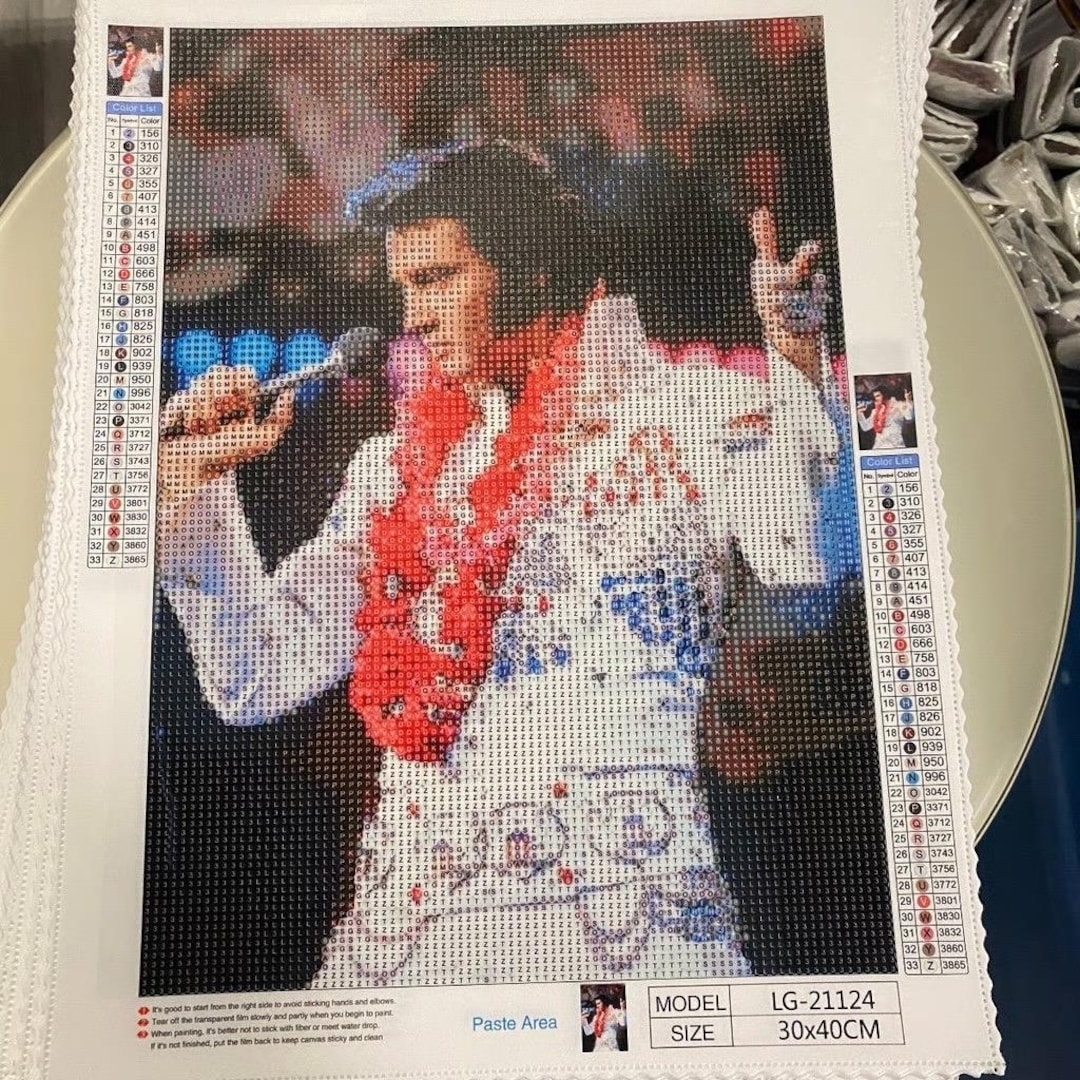 Elvis Presley DIY 5D Full Round Drill Diamond Painting - Etsy
