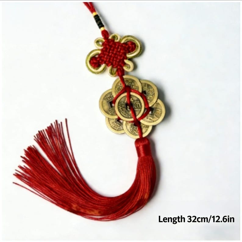 2026 Chinese New Year Feng Shui Ancient Coin Knot Charm | Temple ...