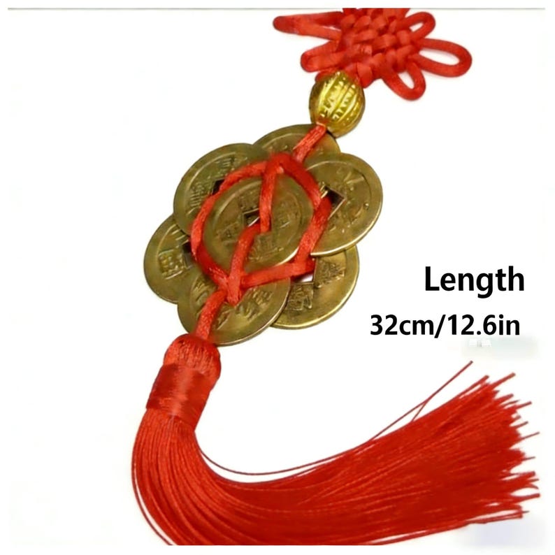 2026 Chinese New Year Feng Shui Ancient Coin Knot Charm | Temple ...