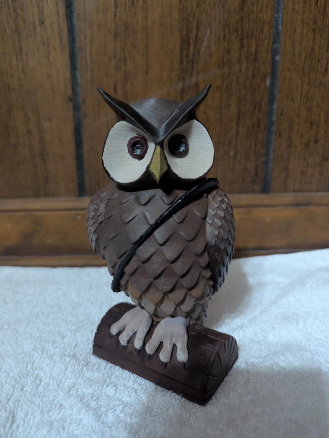 Hand-painted Wizard Mail Owl Figurine: Fan-made Collectible - Etsy