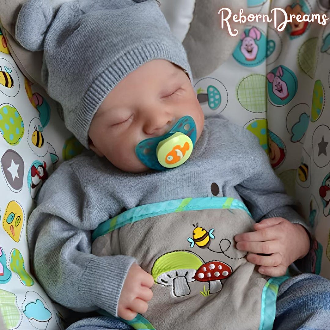 Muñeca bebé reborn Jayden de 19 pulgadas: cuerpo de vinilo realista ...