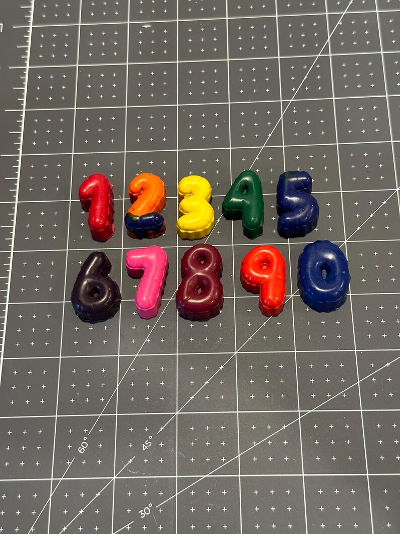 Number Crayons Gift Set - Custom Made Rainbow Present for Kids - Etsy