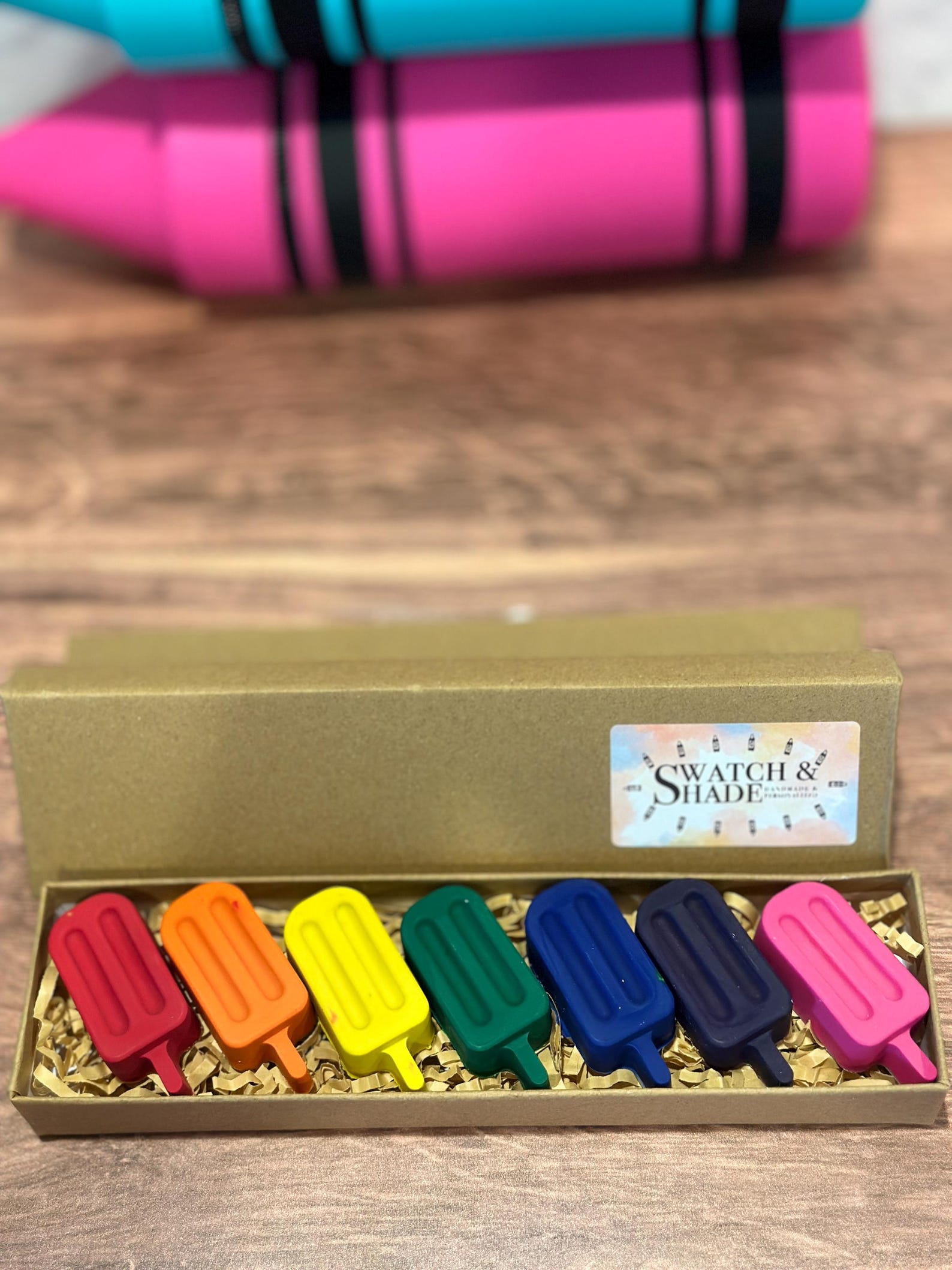Popsicle Crayons Gift Set - Custom Made Rainbow Present for Kids - Etsy