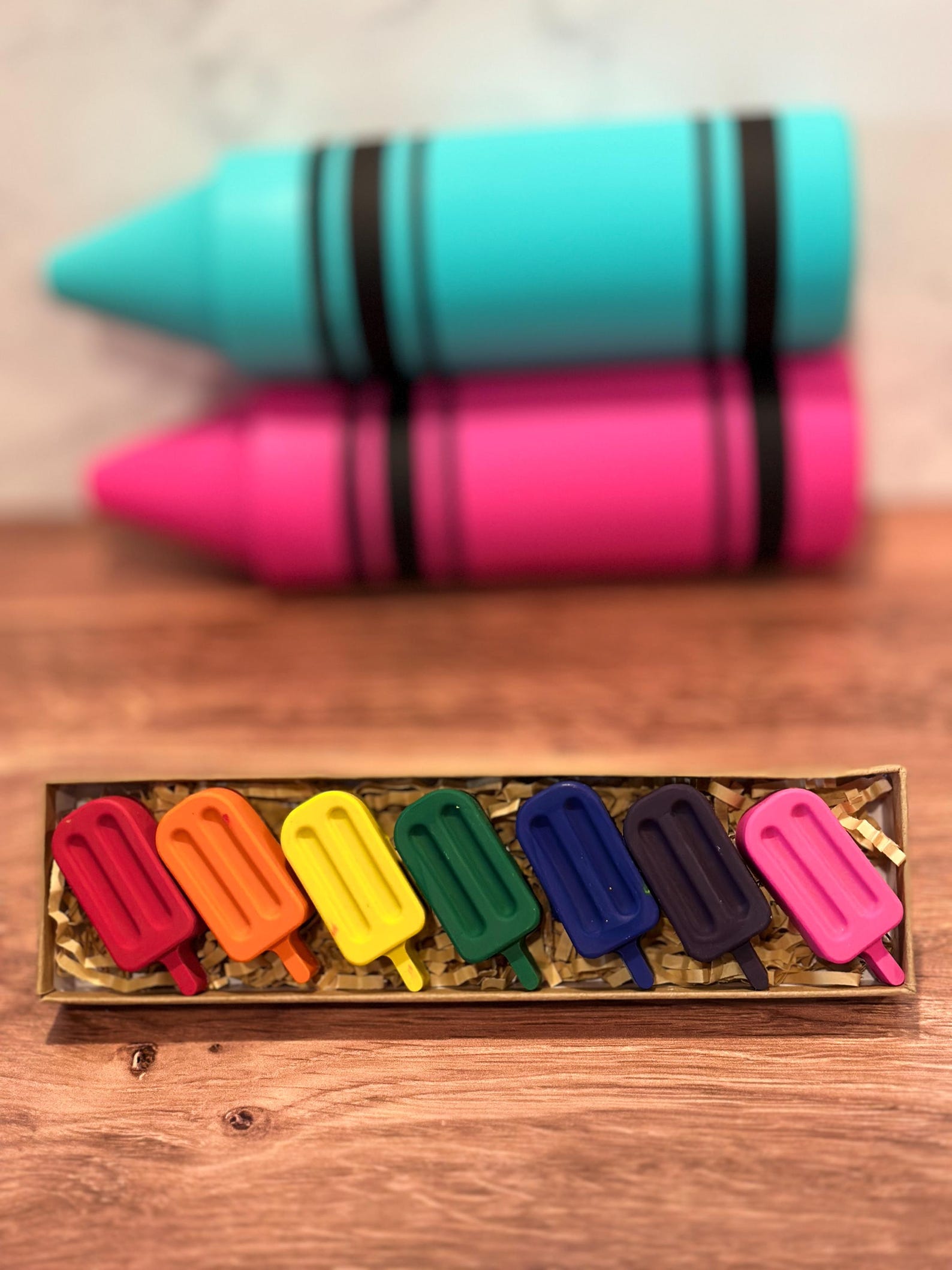 Popsicle Crayons Gift Set - Custom Made Rainbow Present for Kids - Etsy