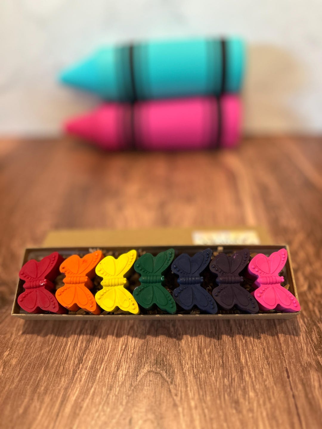 Butterfly Crayons Gift Set - Custom Made Rainbow Present for Kids - Etsy