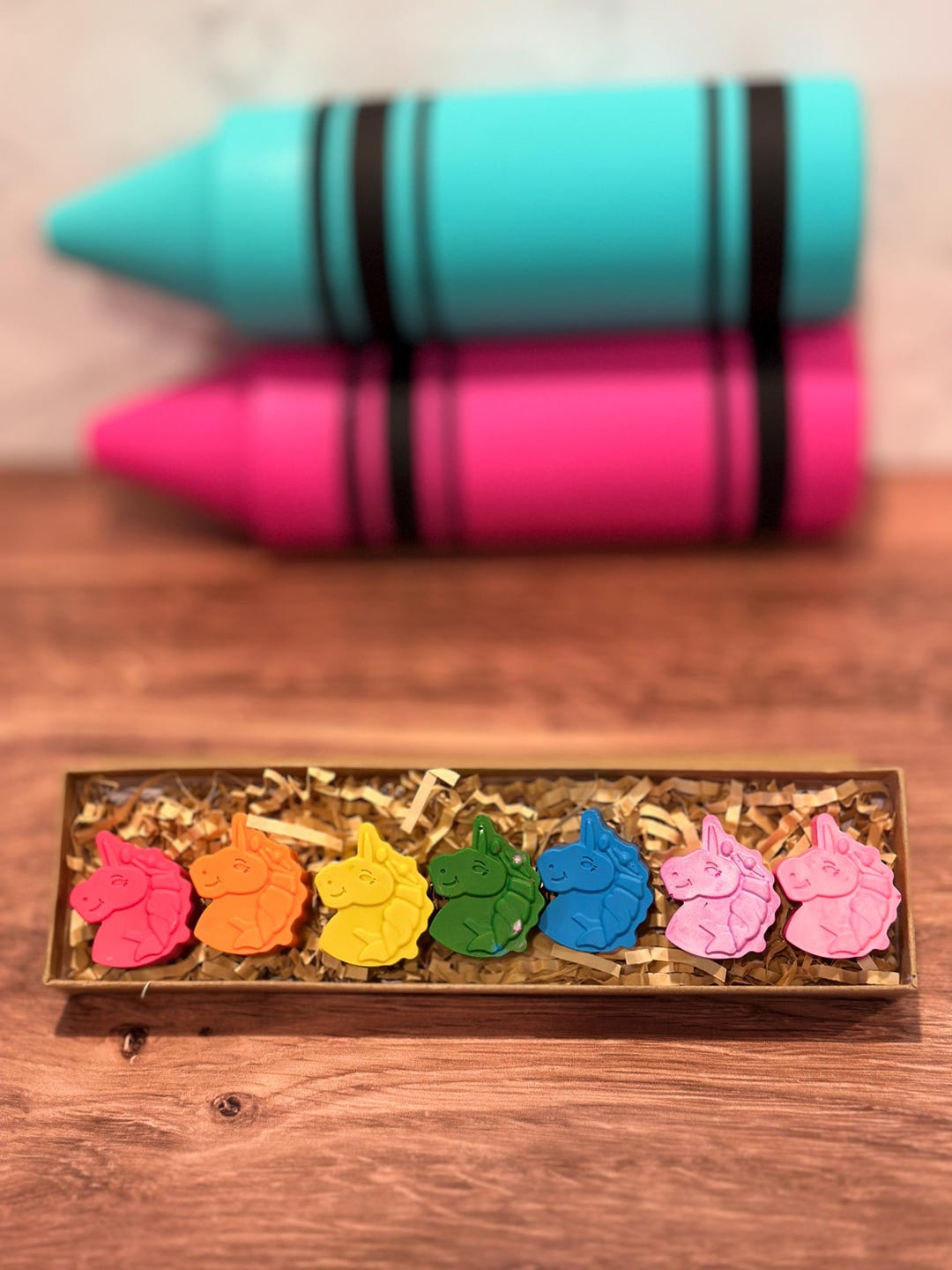 Unicorn Crayons Gift Set - Custom Made Rainbow Present for Kids - Etsy