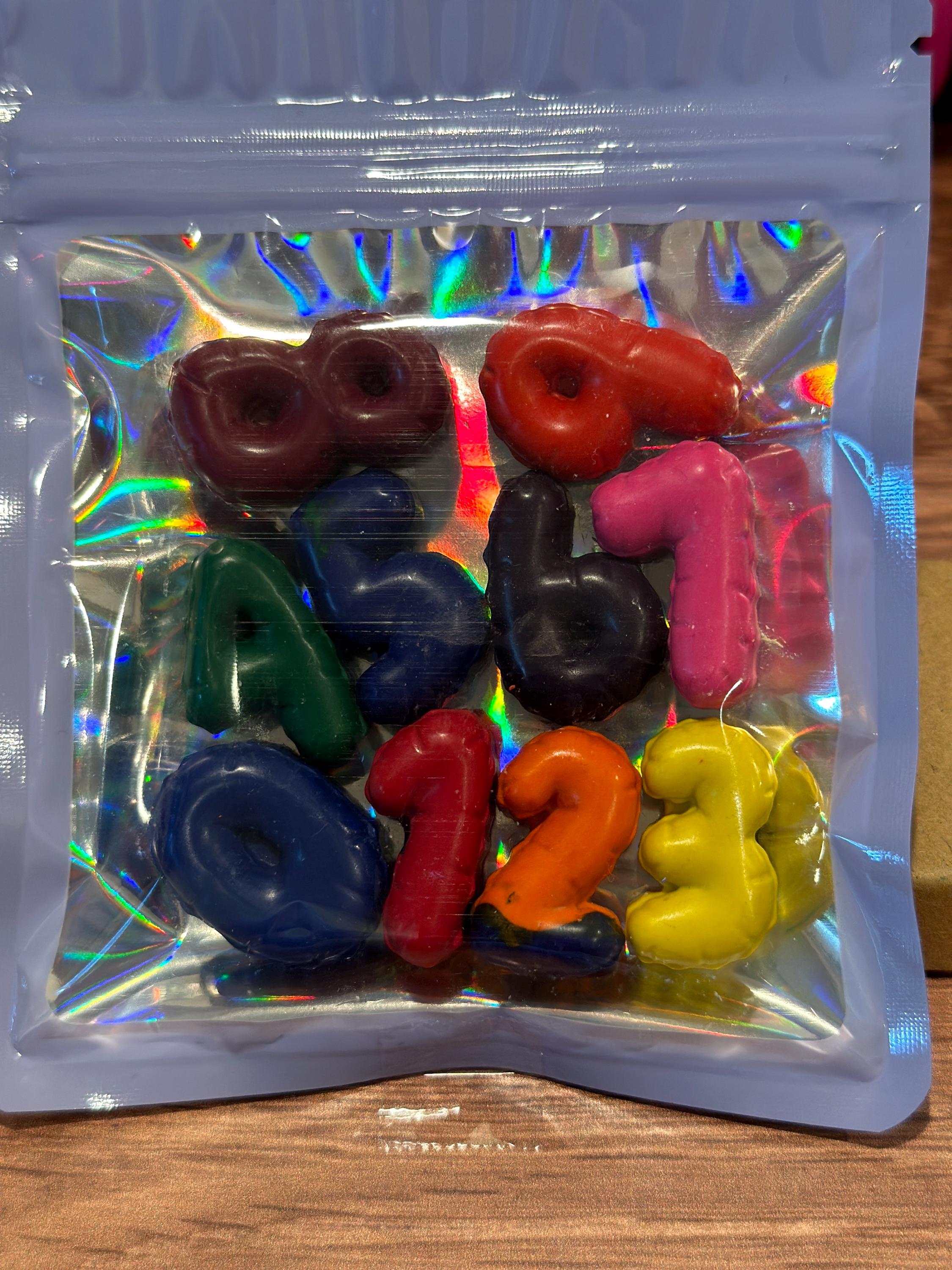 Number Crayons Gift Set - Custom Made Rainbow Present for Kids - Etsy