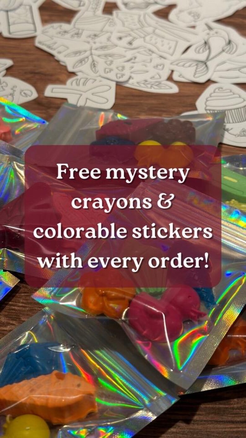 Number Crayons Gift Set - Custom Made Rainbow Present for Kids - Etsy