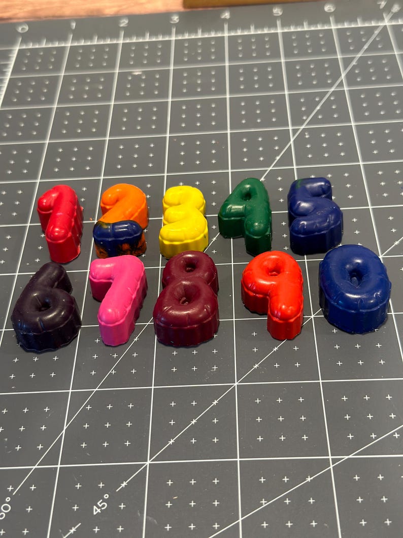 Number Crayons Gift Set - Custom Made Rainbow Present for Kids - Etsy