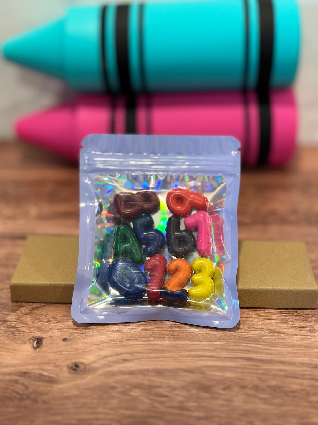 Number Crayons Gift Set - Custom Made Rainbow Present for Kids - Etsy