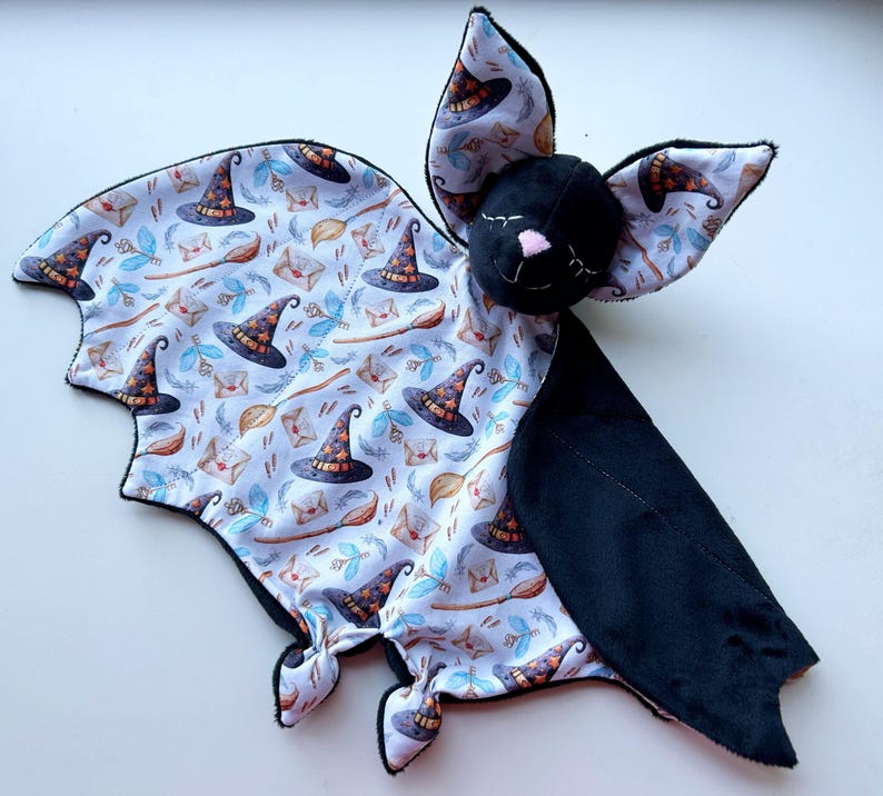 Bat Plush Lovey Blanket for Cuddle and Baby Shower Gift - Etsy