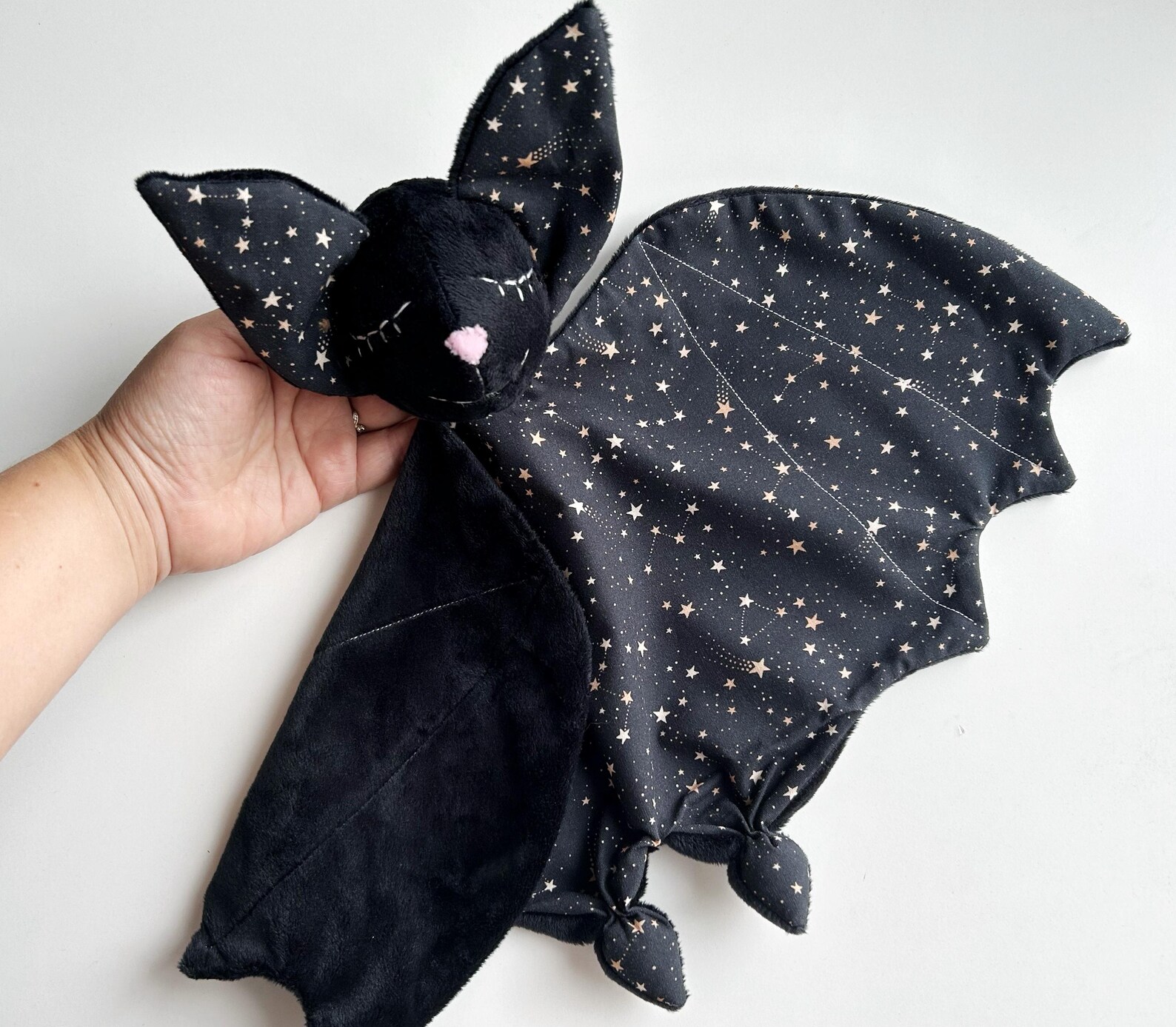 Personolized Baby Bat Lovey Blanket, Bat Plush for Baby Shower Gift - Etsy