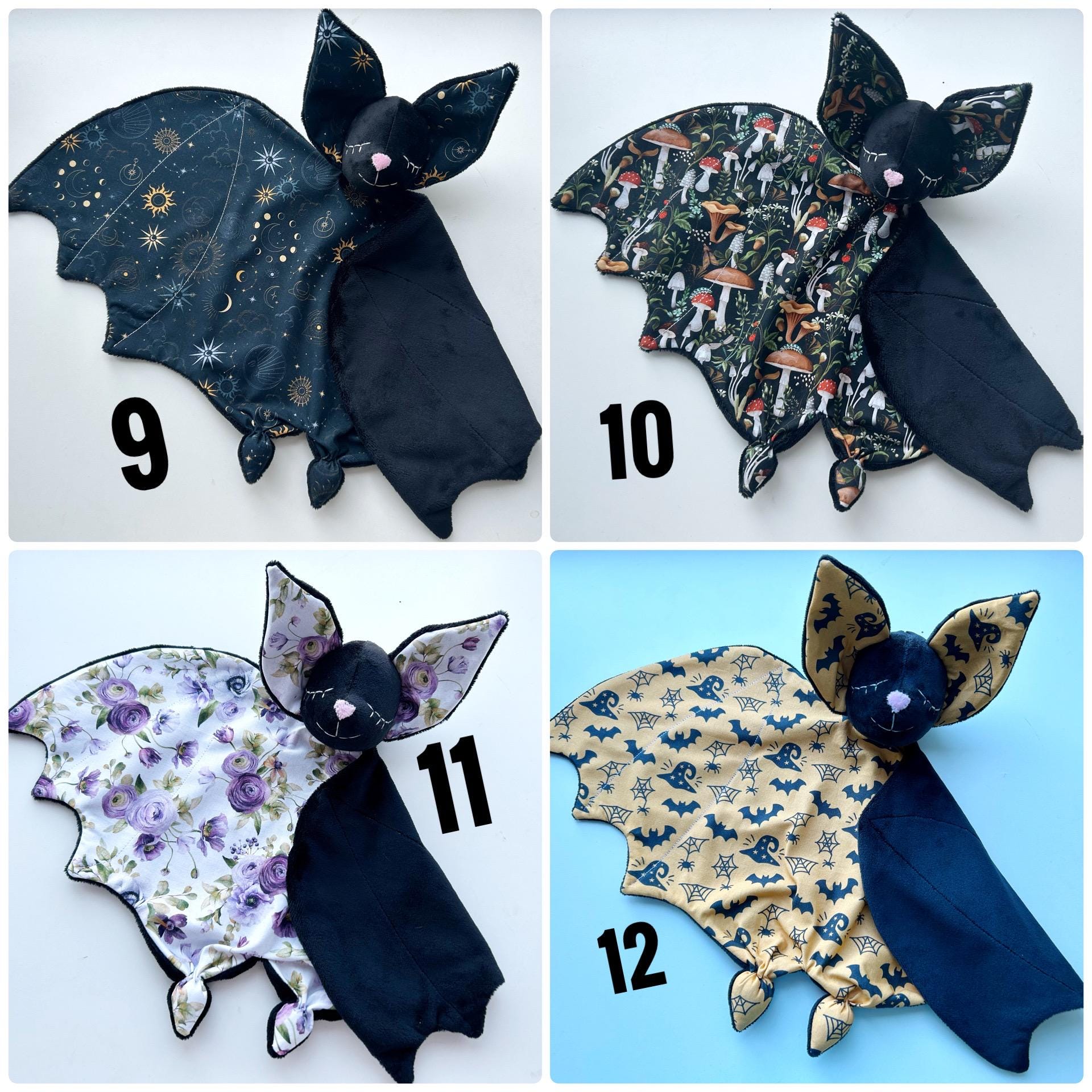 Personalized Baby Halloween Bat Lovey Blanket - Etsy