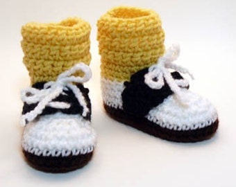 Brown Cowboy Boots Crochet Baby Booties 0-6 Months - Etsy