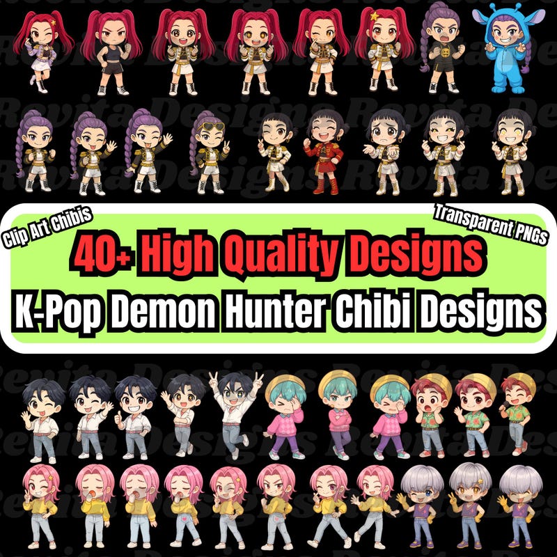 Kpop Demon Hunters Chibi - Etsy