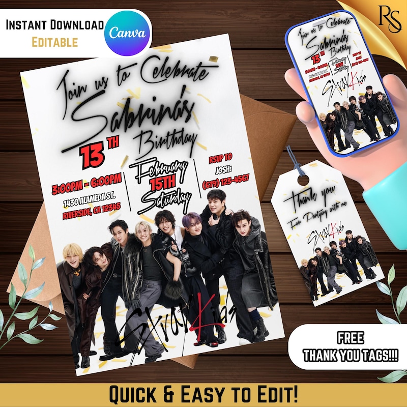 Kpop Invitation - Etsy