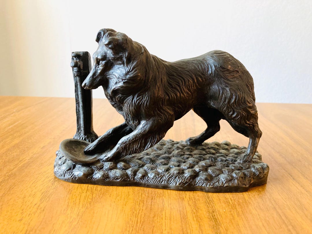 Vintage Heredities Cast Bronze Figurine of a Dog - Etsy