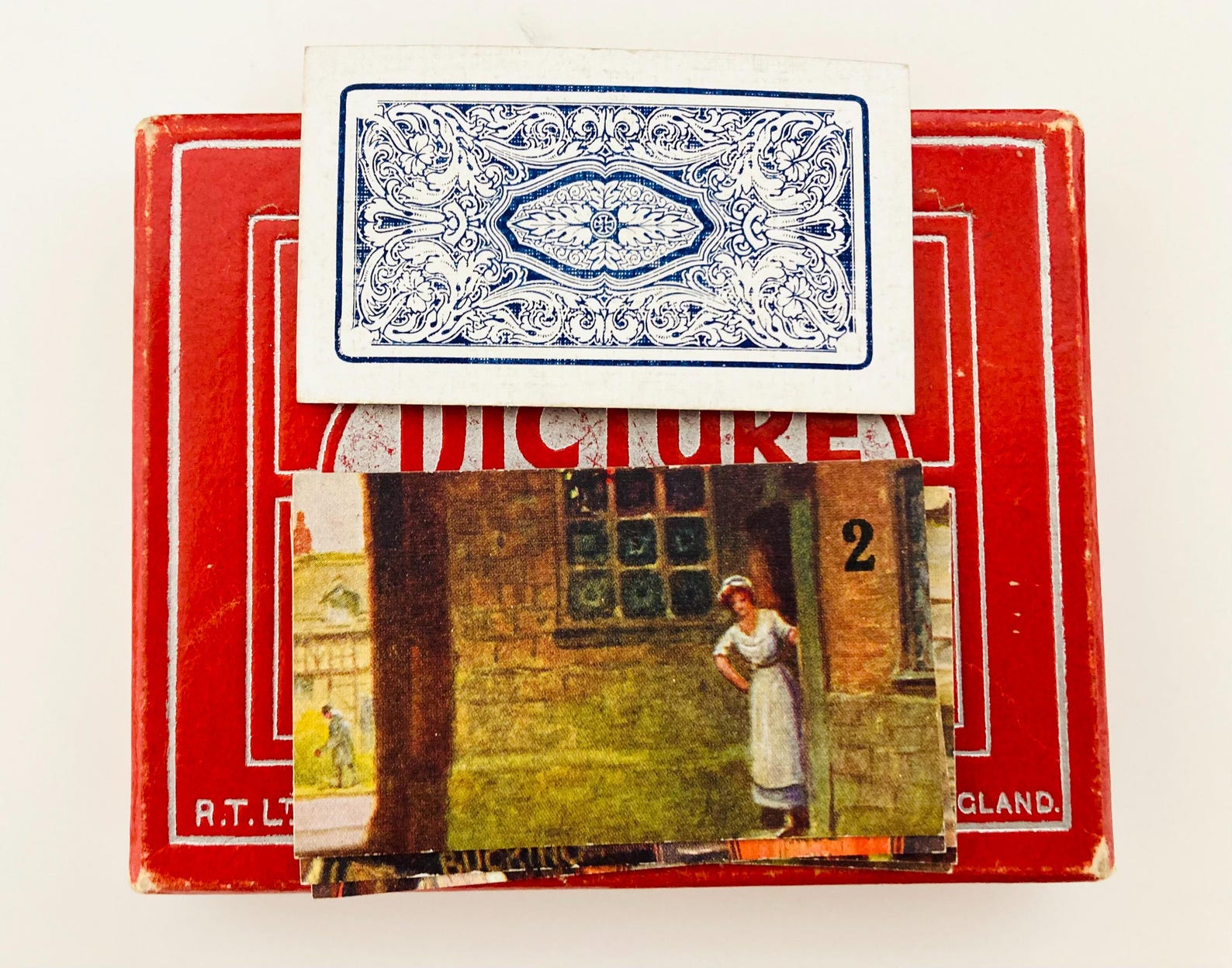 Vintage Picture Rummy Playing Card Game by R. Turner Ltd, Made in the ...