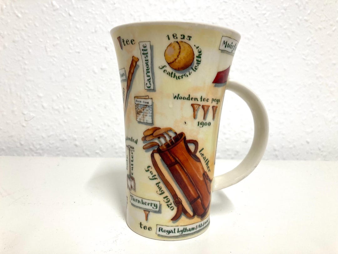 Dunoon Sports Mug Golf Designed by Kate Mawdsley, Made in Scotland - Etsy